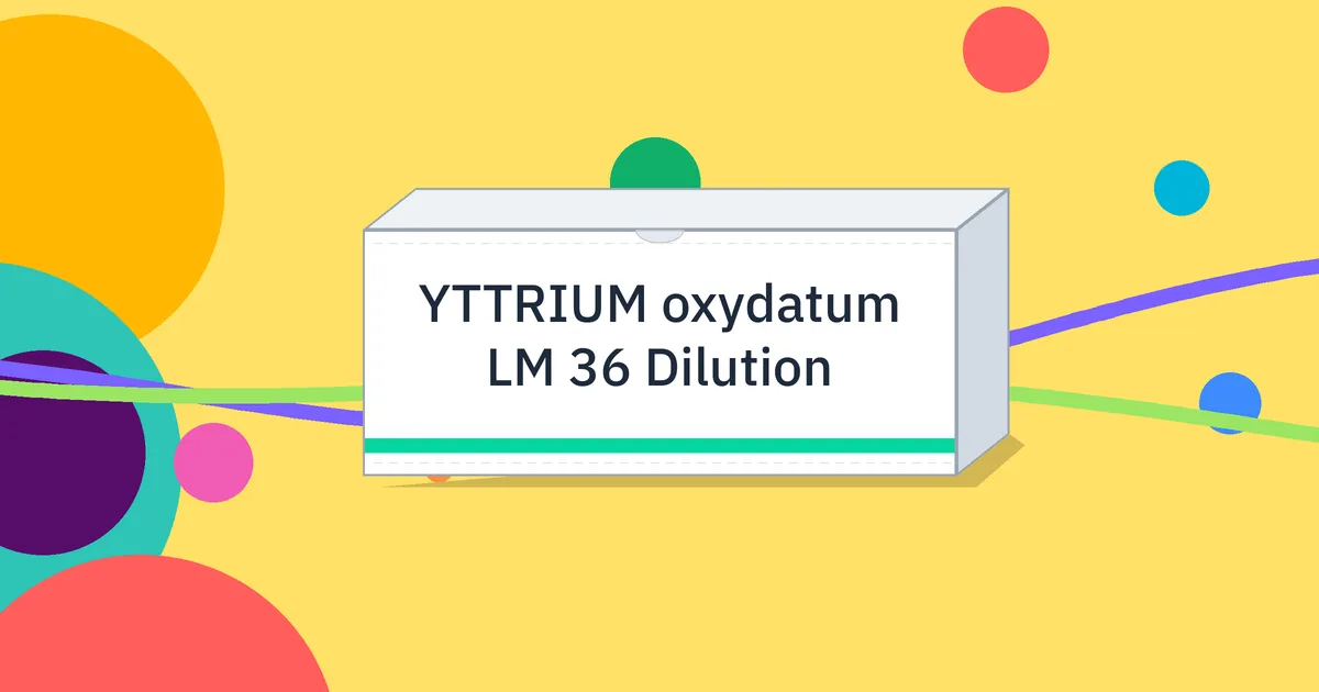 Symbolbild: Packung mit der Aufschrift YTTRIUM oxydatum LM 36 Dilution (PZN 13288250) – Verfügbarkeit und Bezug in Apotheken in Frankfurt am Main