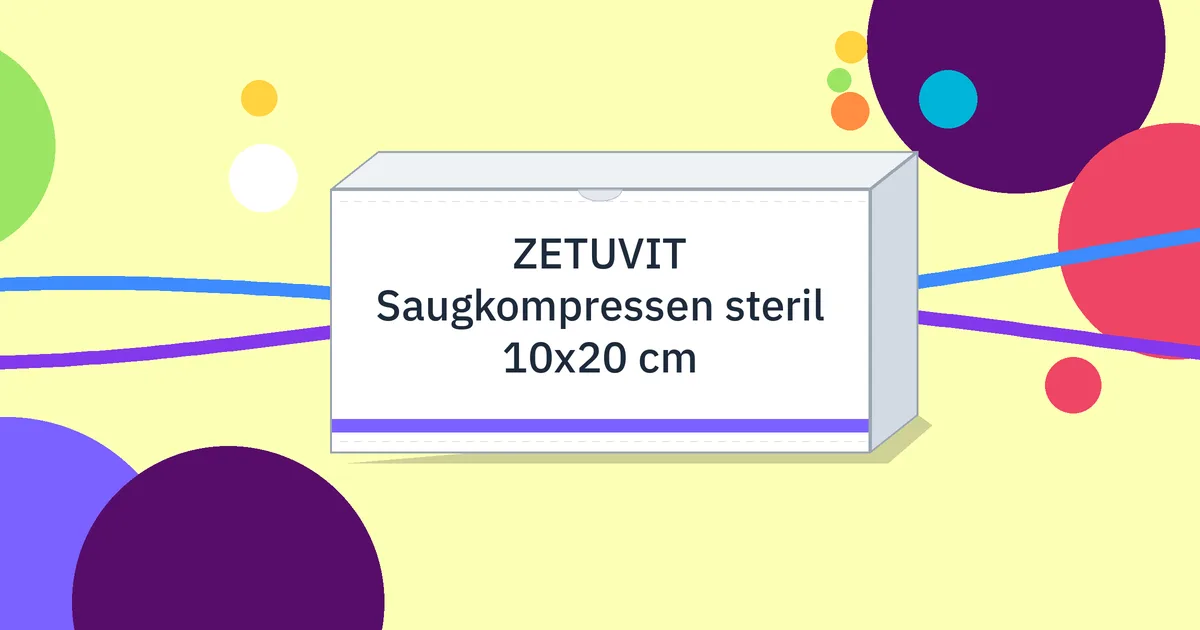Symbolbild: Packung mit der Aufschrift ZETUVIT Saugkompressen steril 10x20 cm (PZN 19704749) – Verfügbarkeit und Bezug in Apotheken in Frankfurt am Main