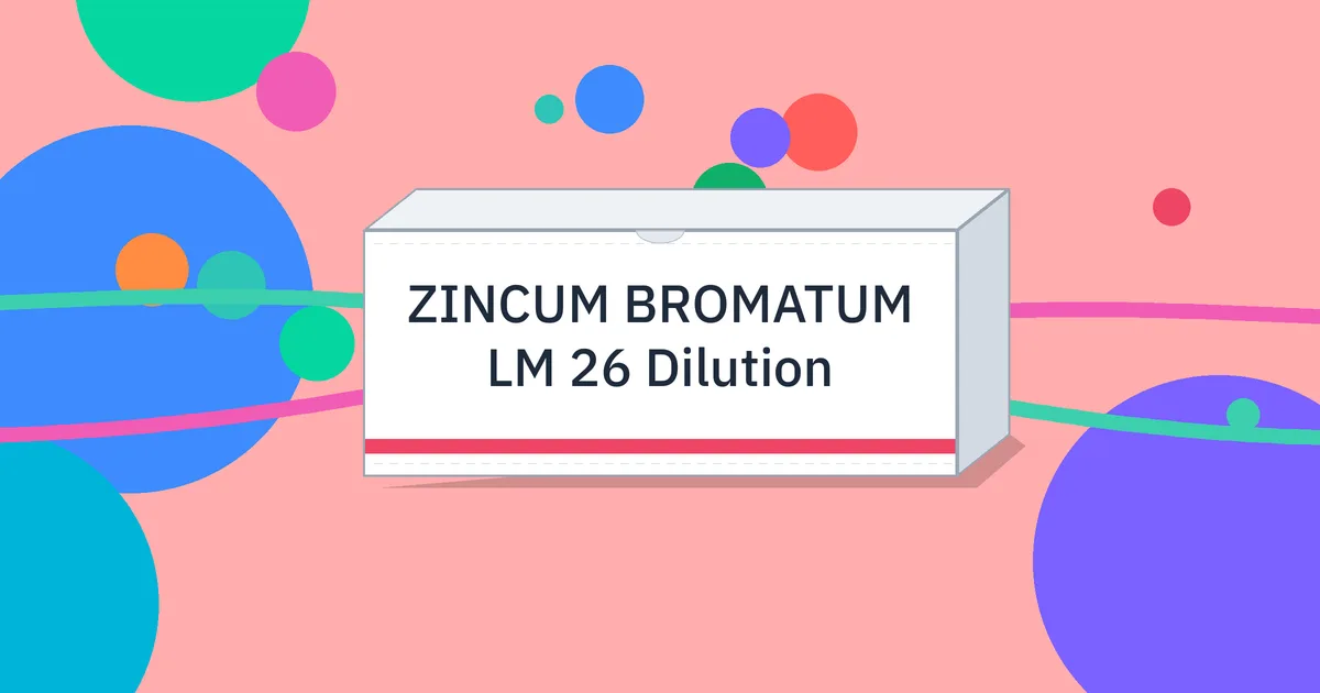 Symbolbild: Packung mit der Aufschrift ZINCUM BROMATUM LM 26 Dilution (PZN 13291714) – Verfügbarkeit und Bezug in Apotheken in Frankfurt am Main