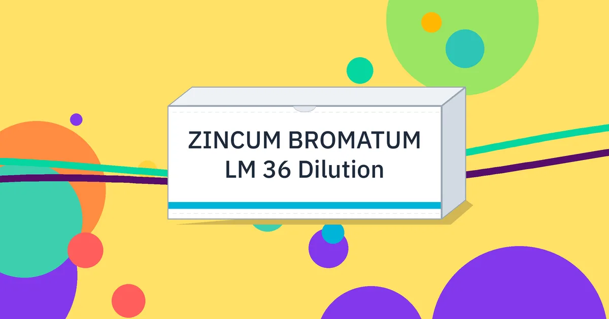 Symbolbild: Packung mit der Aufschrift ZINCUM BROMATUM LM 36 Dilution (PZN 13291832) – Verfügbarkeit und Bezug in Apotheken in Frankfurt am Main