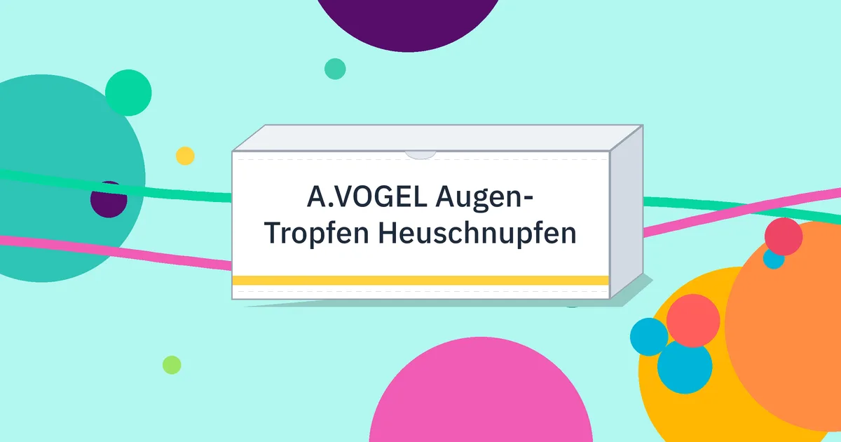 Symbolbild: Packung mit der Aufschrift A.VOGEL Augen-Tropfen Heuschnupfen (PZN 19168570) – Verfügbarkeit und Bezug in Apotheken in Frankfurt am Main