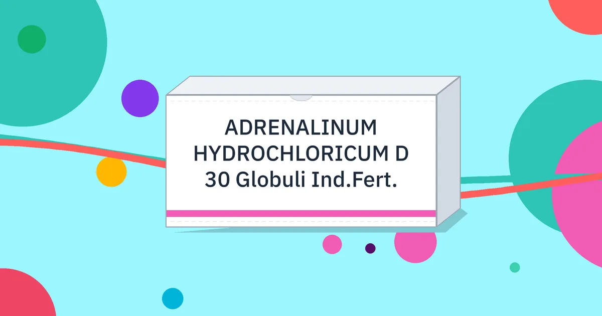 Symbolbild: Packung mit der Aufschrift ADRENALINUM HYDROCHLORICUM D 30 Globuli Ind.Fert. (PZN 17718374) – Verfügbarkeit und Bezug in Apotheken in Frankfurt am Main