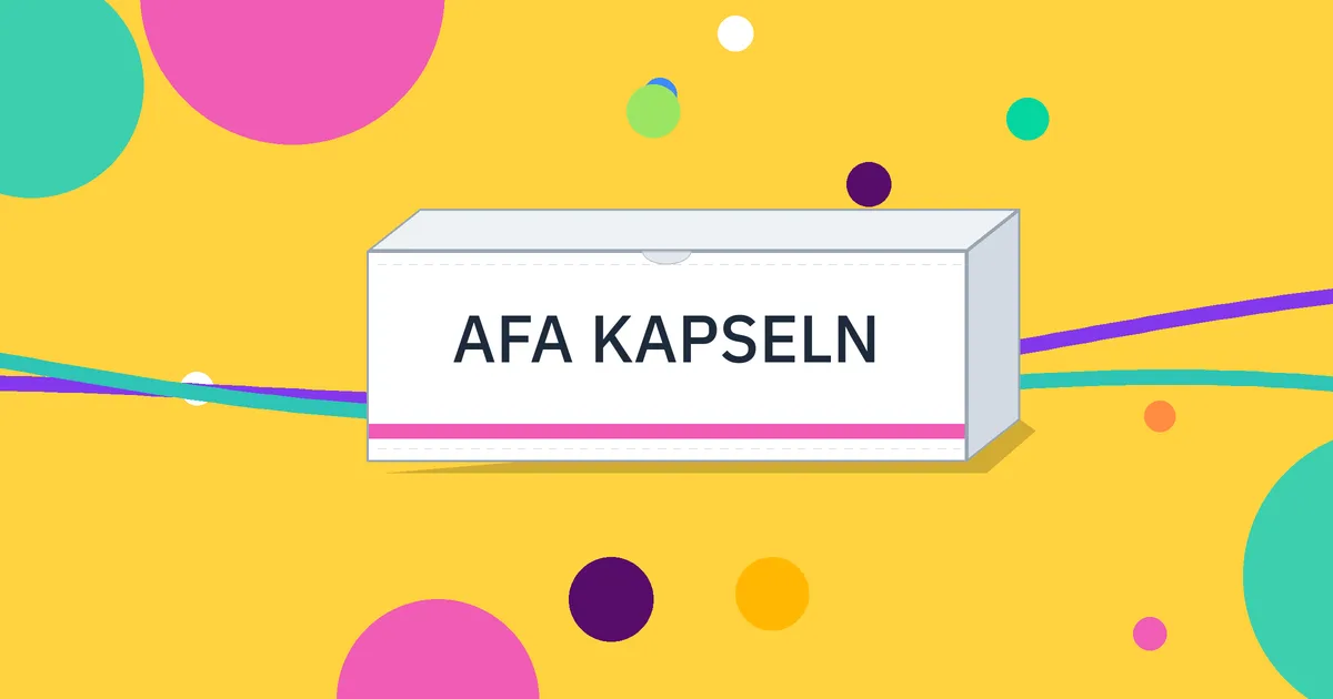 Symbolbild: Packung mit der Aufschrift AFA KAPSELN (PZN 01371537) – Verfügbarkeit und Bezug in Apotheken in Frankfurt am Main
