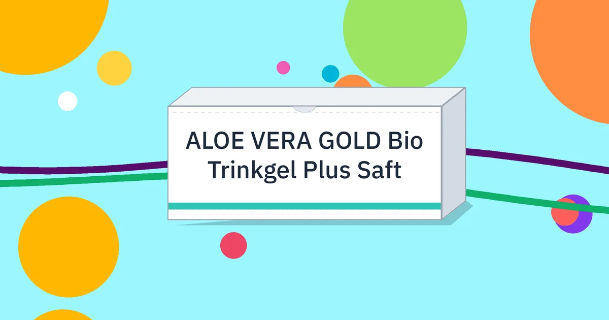 Symbolbild: Packung mit der Aufschrift ALOE VERA GOLD Bio Trinkgel Plus Saft (PZN 17455762) – Verfügbarkeit und Bezug in Apotheken in Frankfurt am Main