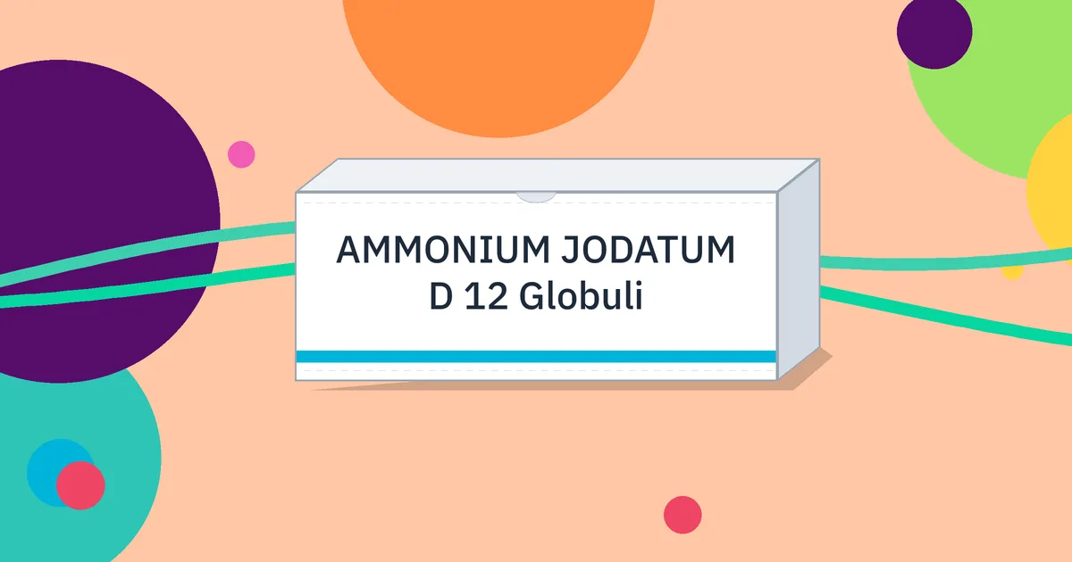 Symbolbild: Packung mit der Aufschrift AMMONIUM JODATUM D 12 Globuli (PZN 16688837) – Verfügbarkeit und Bezug in Apotheken in Frankfurt am Main