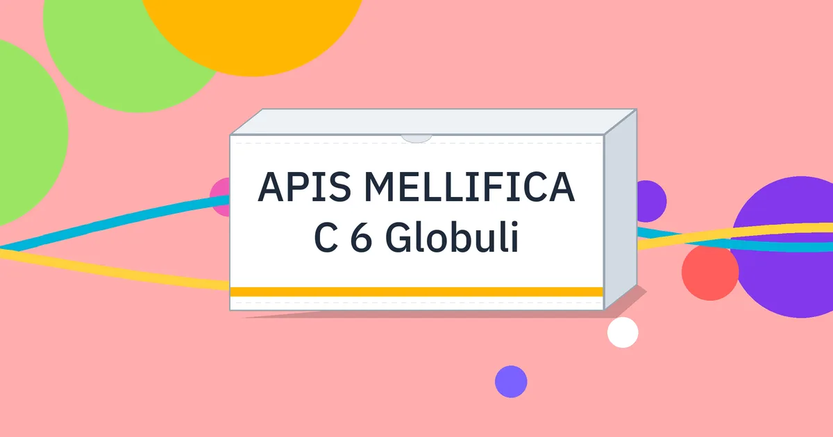 Symbolbild: Packung mit der Aufschrift APIS MELLIFICA C 6 Globuli (PZN 16669113) – Verfügbarkeit und Bezug in Apotheken in Frankfurt am Main