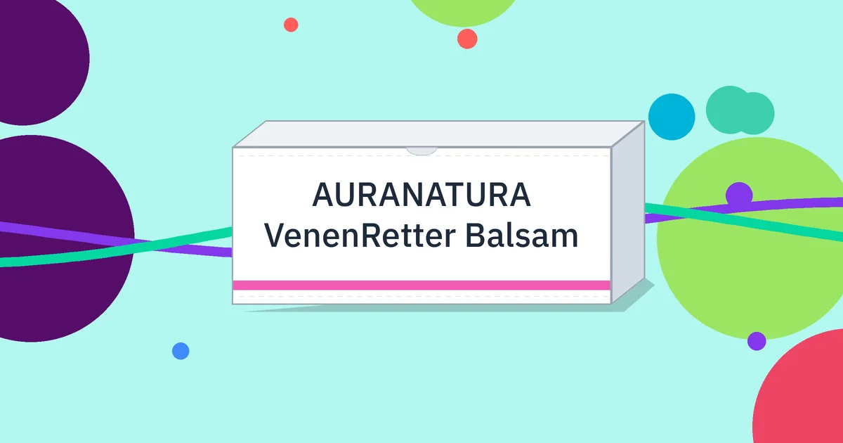 Symbolbild: Packung mit der Aufschrift AURANATURA VenenRetter Balsam (PZN 15393672) – Verfügbarkeit und Bezug in Apotheken in Frankfurt am Main