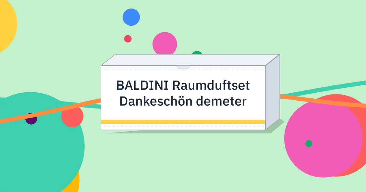 Symbolbild: Packung mit der Aufschrift BALDINI Raumduftset Dankeschön demeter (PZN 18110835) – Verfügbarkeit und Bezug in Apotheken in Frankfurt am Main