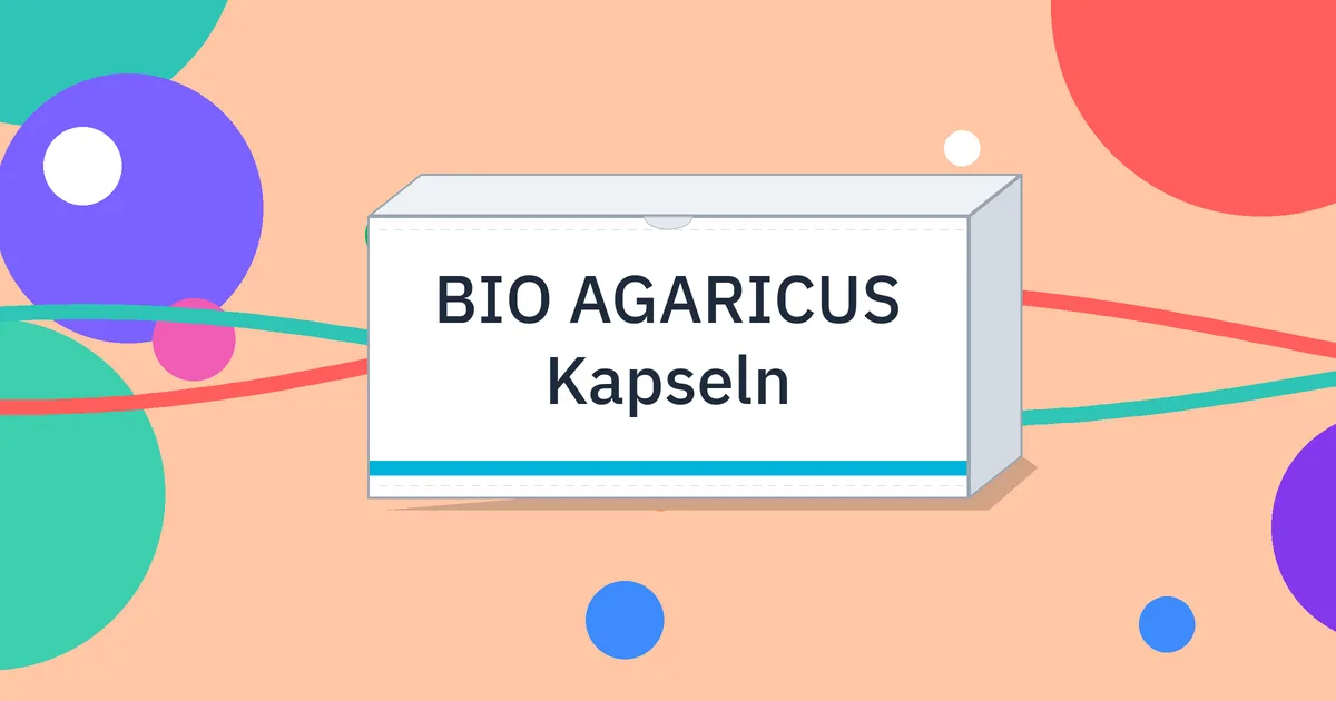 Symbolbild: Packung mit der Aufschrift BIO AGARICUS Kapseln (PZN 10790084) – Verfügbarkeit und Bezug in Apotheken in Frankfurt am Main