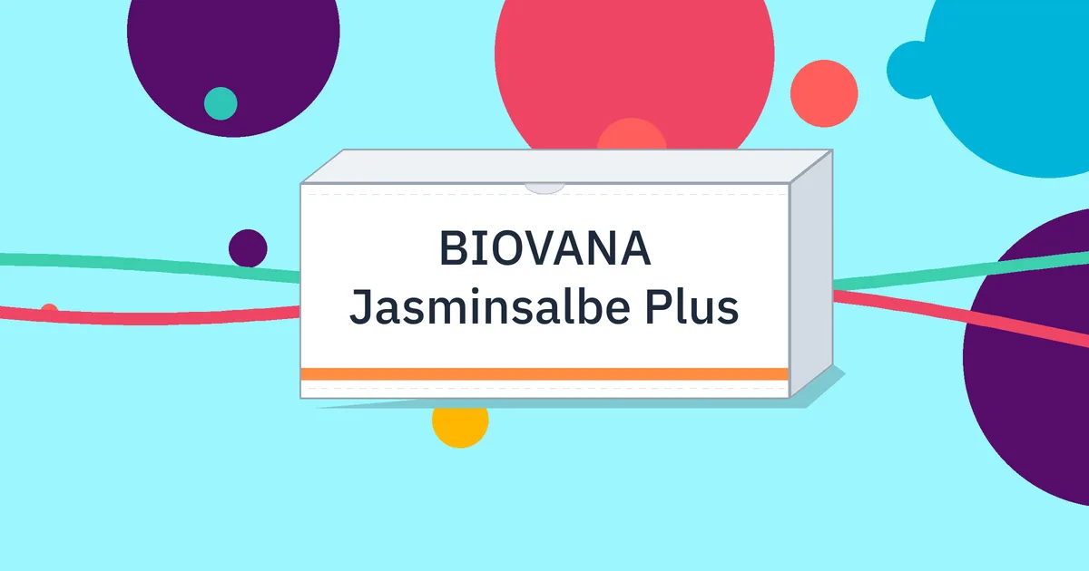 Symbolbild: Packung mit der Aufschrift BIOVANA Jasminsalbe Plus (PZN 19469030) – Verfügbarkeit und Bezug in Apotheken in Frankfurt am Main