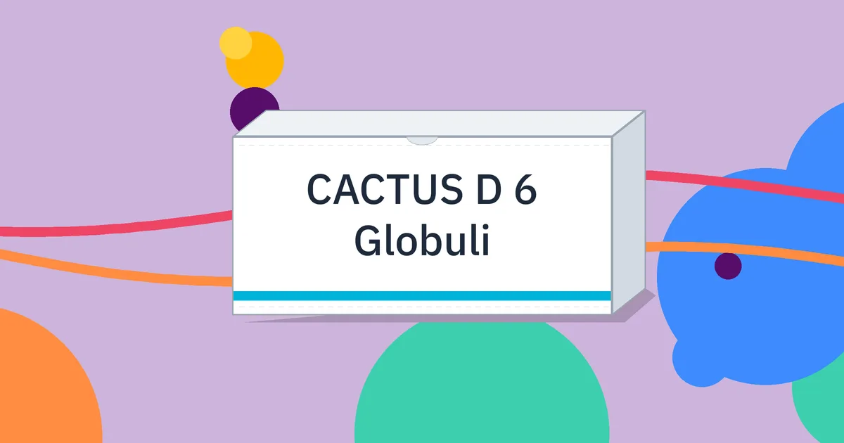 Symbolbild: Packung mit der Aufschrift CACTUS D 6 Globuli (PZN 02894898) – Verfügbarkeit und Bezug in Apotheken in Frankfurt am Main