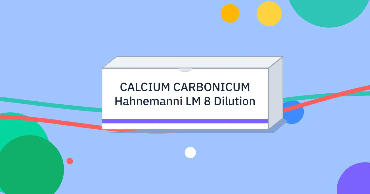 Symbolbild: Packung mit der Aufschrift CALCIUM CARBONICUM Hahnemanni LM 8 Dilution (PZN 12803431) – Verfügbarkeit und Bezug in Apotheken in Frankfurt am Main
