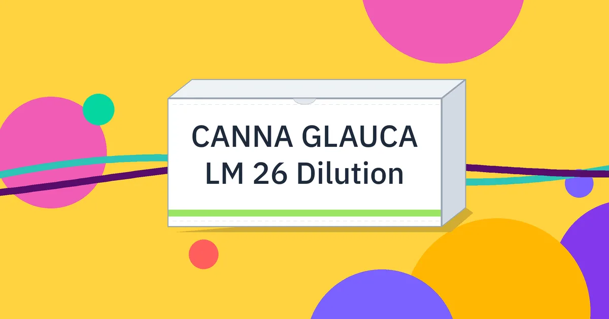 Symbolbild: Packung mit der Aufschrift CANNA GLAUCA LM 26 Dilution (PZN 13413175) – Verfügbarkeit und Bezug in Apotheken in Frankfurt am Main