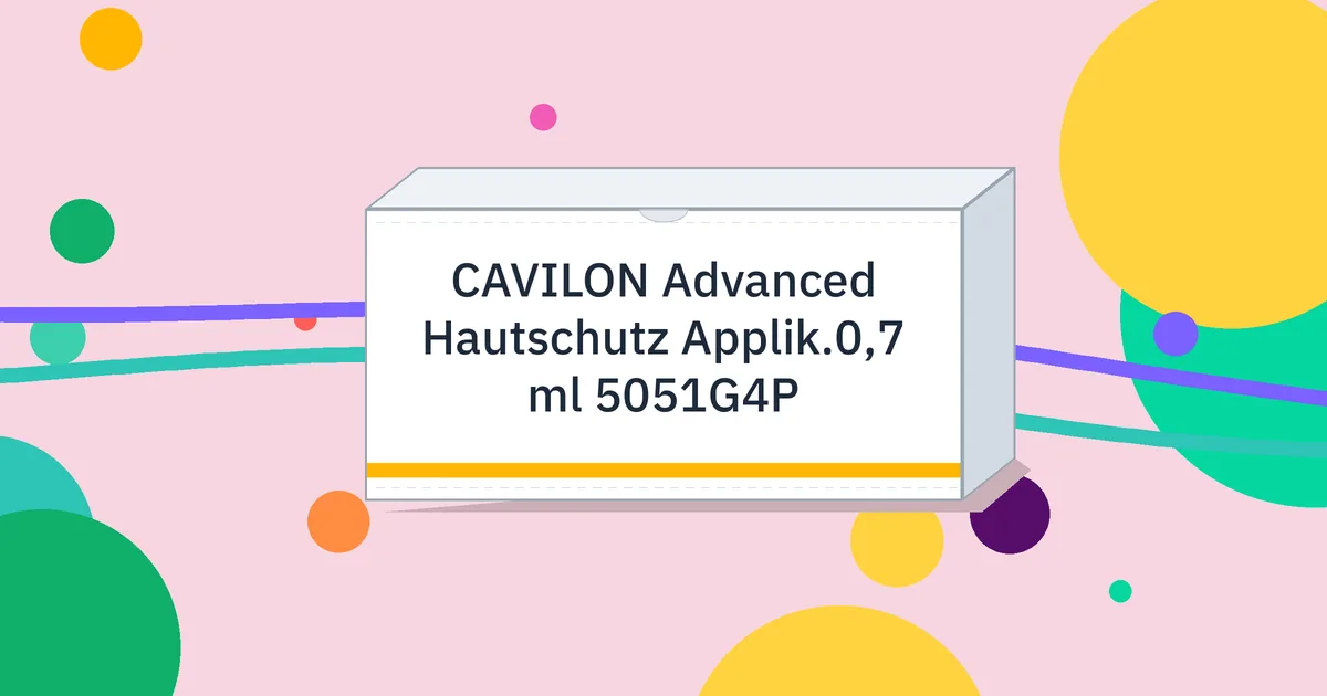 Symbolbild: Packung mit der Aufschrift CAVILON Advanced Hautschutz Applik.0,7 ml 5051G4P (PZN 20129598) – Verfügbarkeit und Bezug in Apotheken in Frankfurt am Main