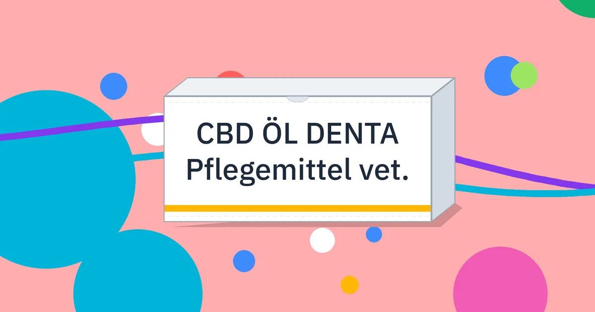 Symbolbild: Packung mit der Aufschrift CBD ÖL DENTA Pflegemittel vet. (PZN 18240638) – Verfügbarkeit und Bezug in Apotheken in Frankfurt am Main