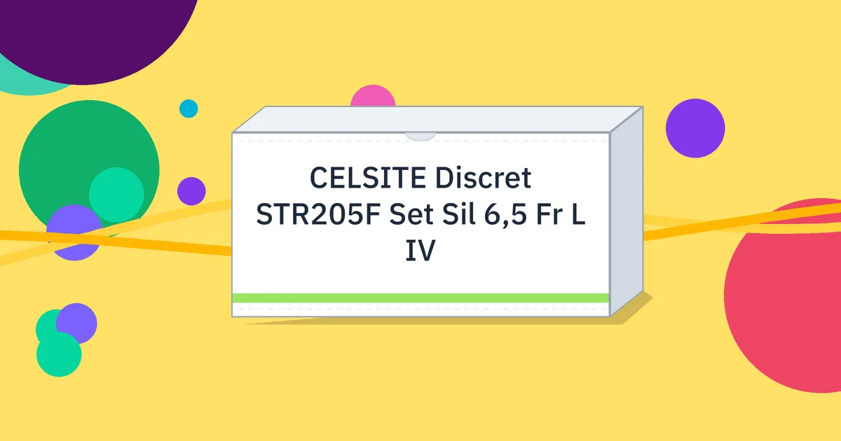 Symbolbild: Packung mit der Aufschrift CELSITE Discret STR205F Set Sil 6,5 Fr L IV (PZN 07611830) – Verfügbarkeit und Bezug in Apotheken in Frankfurt am Main