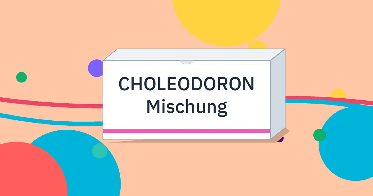 Symbolbild: Packung mit der Aufschrift CHOLEODORON Mischung (PZN 00211530) – Verfügbarkeit und Bezug in Apotheken in Frankfurt am Main
