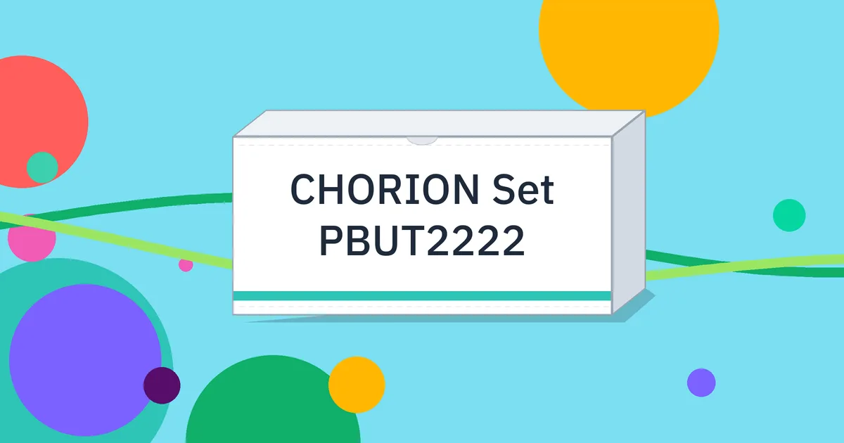 Symbolbild: Packung mit der Aufschrift CHORION Set PBUT2222 (PZN 19250219) – Verfügbarkeit und Bezug in Apotheken in Frankfurt am Main