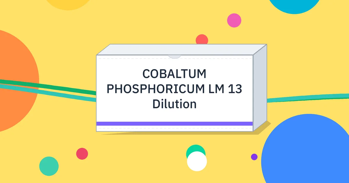 Symbolbild: Packung mit der Aufschrift COBALTUM PHOSPHORICUM LM 13 Dilution (PZN 12824048) – Verfügbarkeit und Bezug in Apotheken in Frankfurt am Main