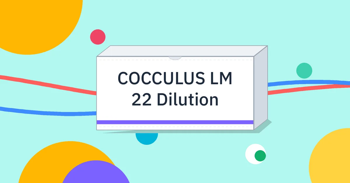 Symbolbild: Packung mit der Aufschrift COCCULUS LM 22 Dilution (PZN 12825088) – Verfügbarkeit und Bezug in Apotheken in Frankfurt am Main