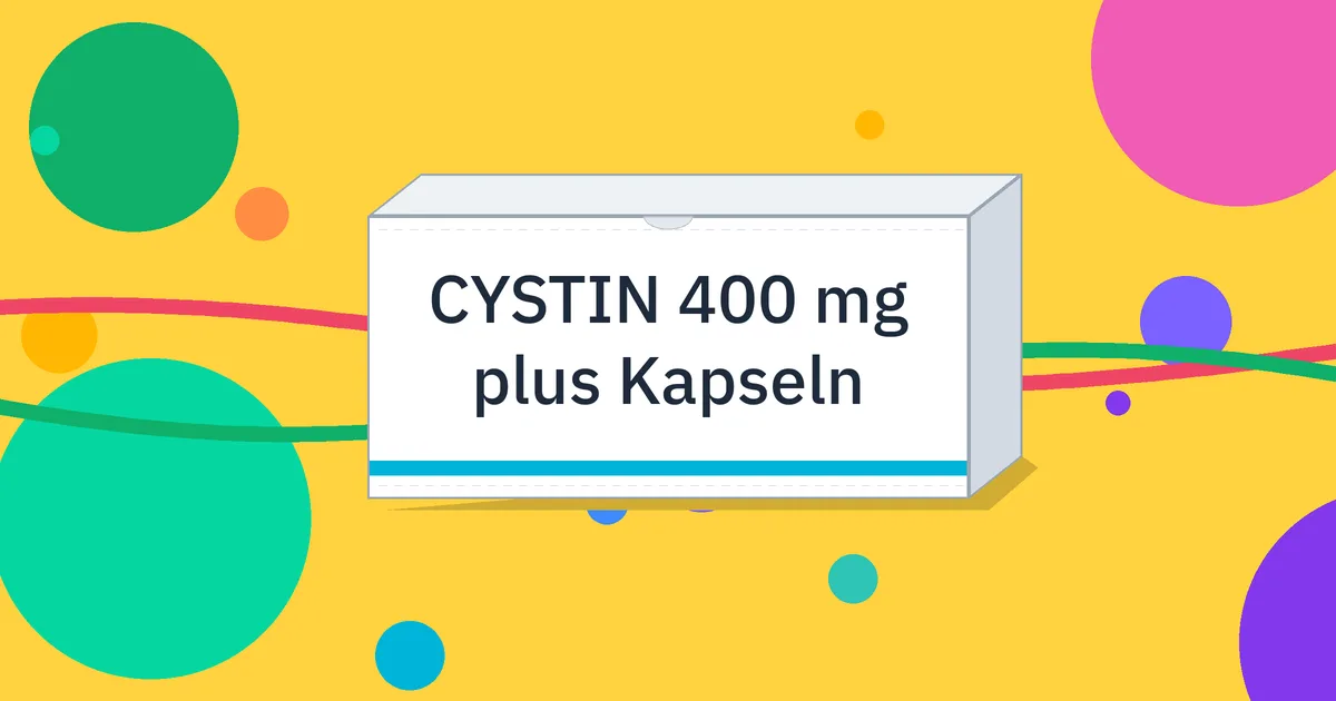 Symbolbild: Packung mit der Aufschrift CYSTIN 400 mg plus Kapseln (PZN 16666623) – Verfügbarkeit und Bezug in Apotheken in Frankfurt am Main