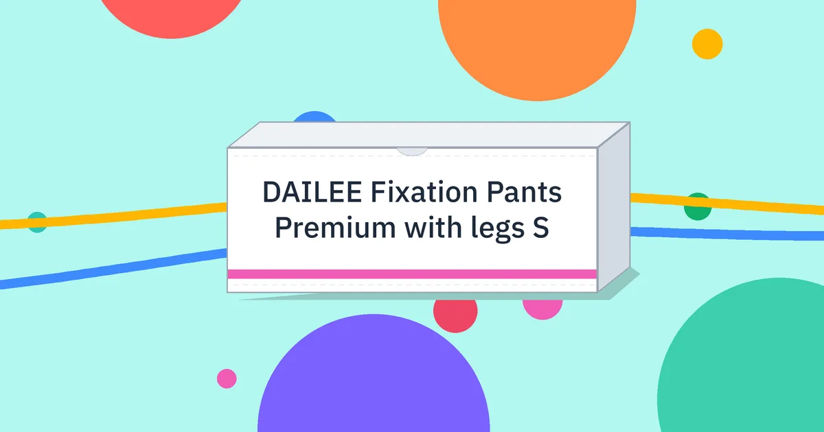Symbolbild: Packung mit der Aufschrift DAILEE Fixation Pants Premium with legs S (PZN 13828396) – Verfügbarkeit und Bezug in Apotheken in Frankfurt am Main