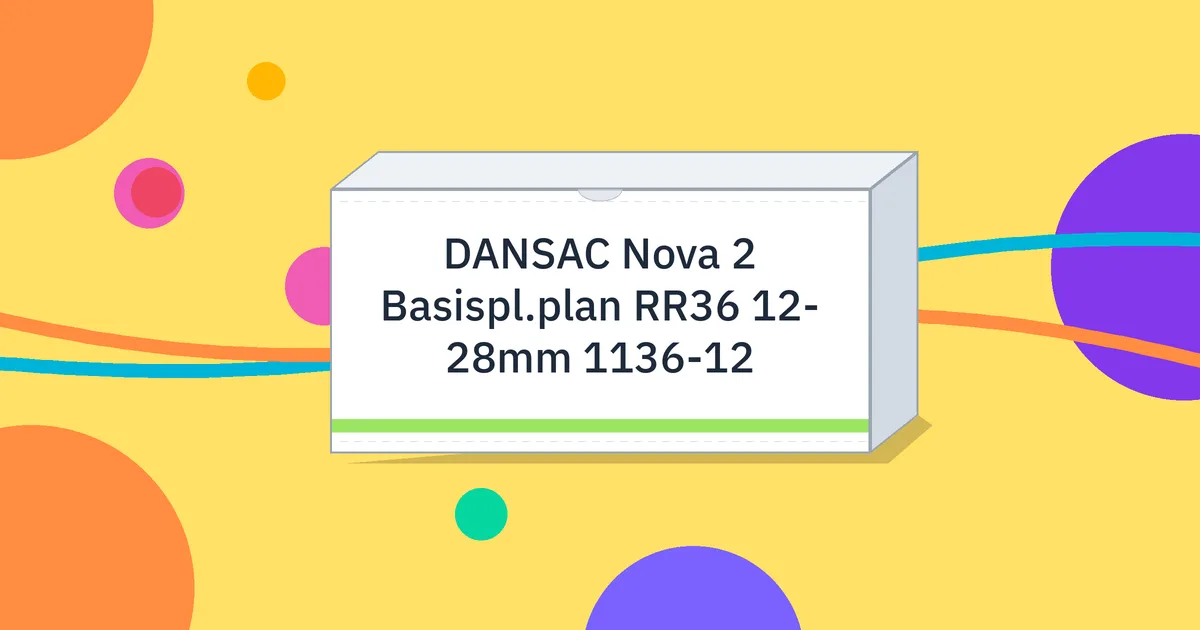 Symbolbild: Packung mit der Aufschrift DANSAC Nova 2 Basispl.plan RR36 12-28mm 1136-12 (PZN 13708048) – Verfügbarkeit und Bezug in Apotheken in Frankfurt am Main
