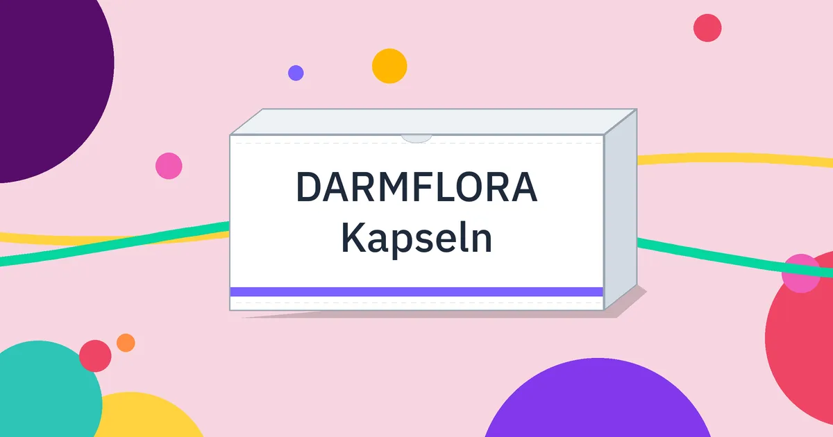 Symbolbild: Packung mit der Aufschrift DARMFLORA Kapseln (PZN 18458863) – Verfügbarkeit und Bezug in Apotheken in Frankfurt am Main
