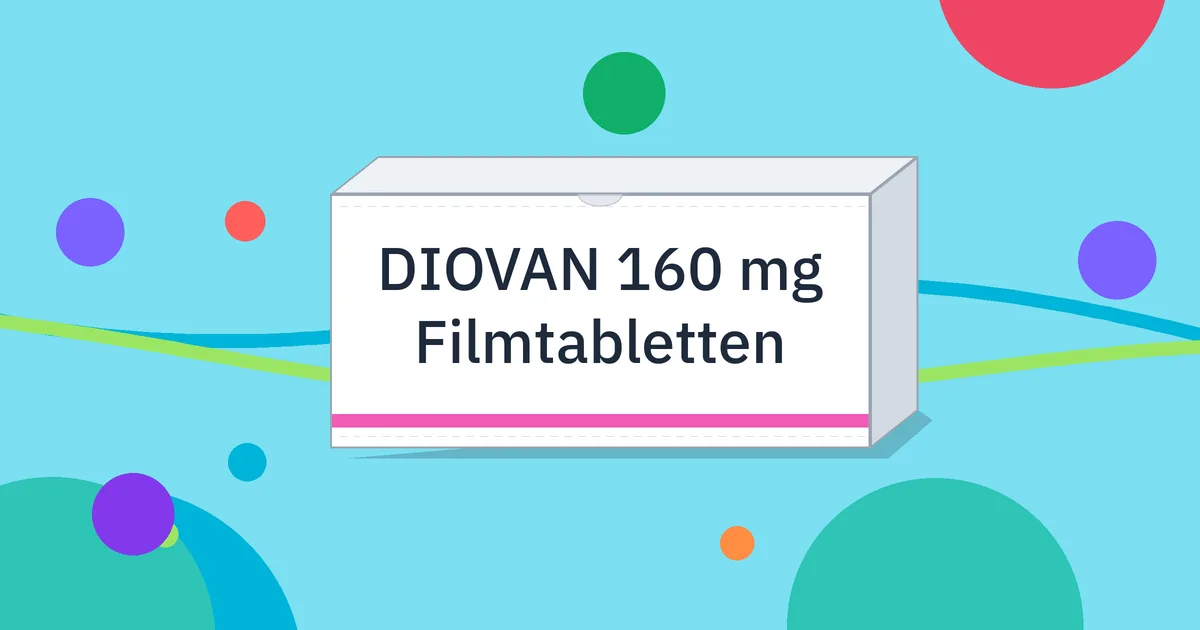 Symbolbild: Packung mit der Aufschrift DIOVAN 160 mg Filmtabletten (PZN 10086907) – Verfügbarkeit und Bezug in Apotheken in Frankfurt am Main