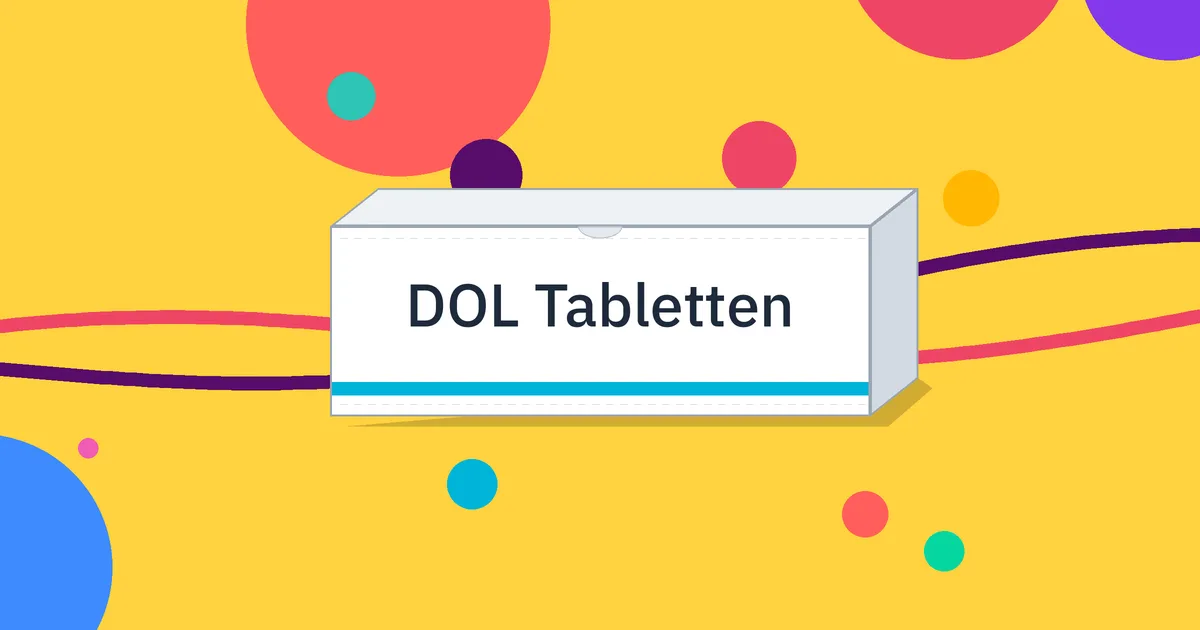 Symbolbild: Packung mit der Aufschrift DOL Tabletten (PZN 13878017) – Verfügbarkeit und Bezug in Apotheken in Frankfurt am Main