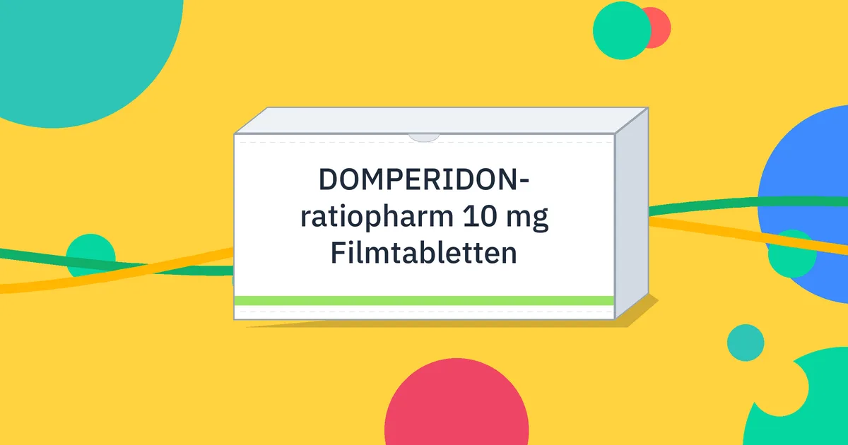 Symbolbild: Packung mit der Aufschrift DOMPERIDON-ratiopharm 10 mg Filmtabletten (PZN 03099045) – Verfügbarkeit und Bezug in Apotheken in Frankfurt am Main