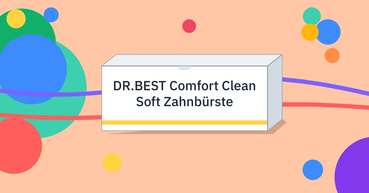 Symbolbild: Packung mit der Aufschrift DR.BEST Comfort Clean Soft Zahnbürste (PZN 19904678) – Verfügbarkeit und Bezug in Apotheken in Frankfurt am Main