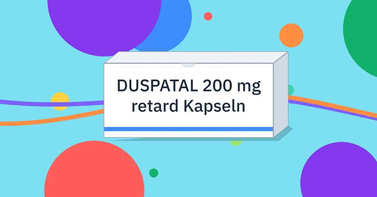 Symbolbild: Packung mit der Aufschrift DUSPATAL 200 mg retard Kapseln (PZN 15194085) – Verfügbarkeit und Bezug in Apotheken in Frankfurt am Main