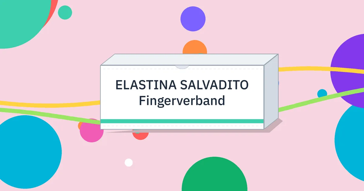 Symbolbild: Packung mit der Aufschrift ELASTINA SALVADITO Fingerverband (PZN 20128334) – Verfügbarkeit und Bezug in Apotheken in Frankfurt am Main