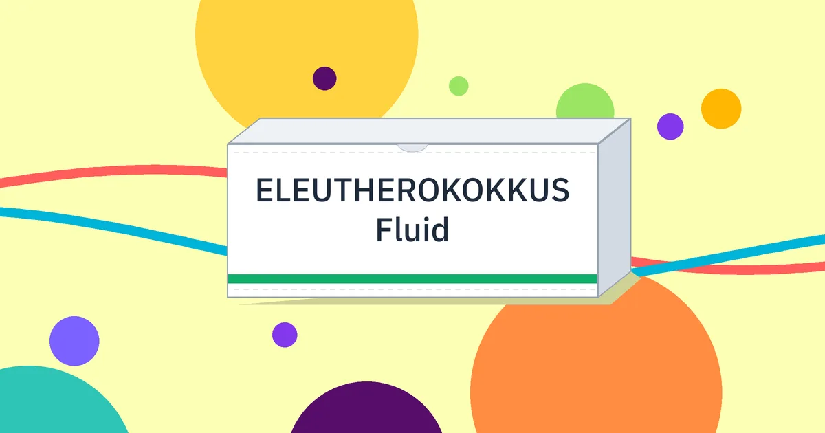 Symbolbild: Packung mit der Aufschrift ELEUTHEROKOKKUS Fluid (PZN 01522002) – Verfügbarkeit und Bezug in Apotheken in Frankfurt am Main