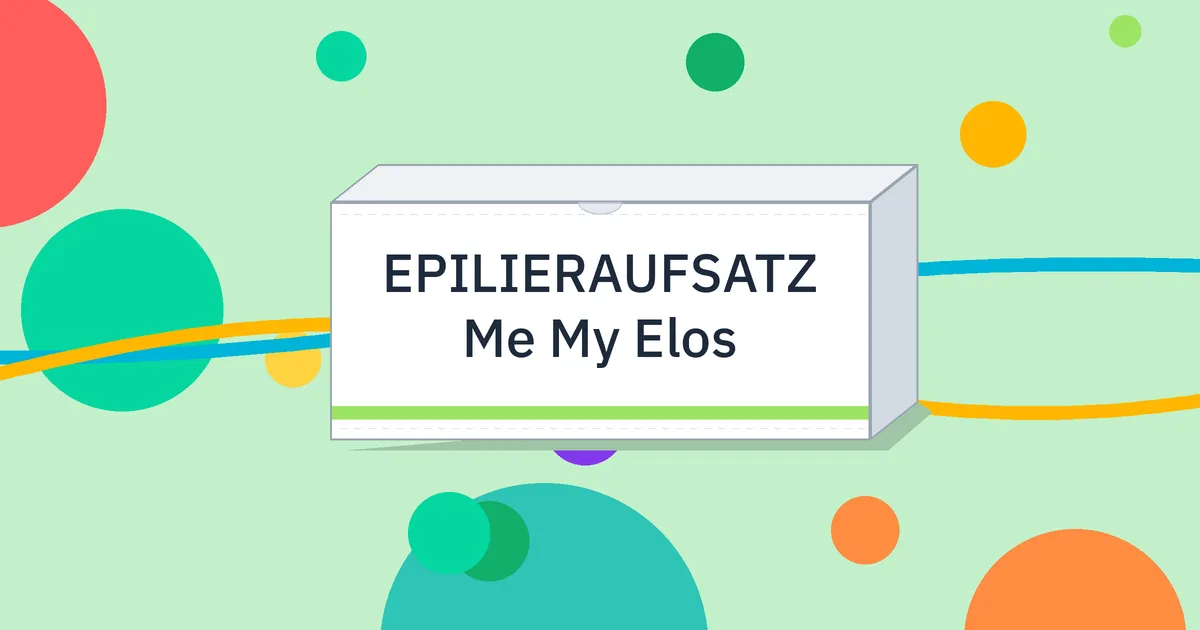 Symbolbild: Packung mit der Aufschrift EPILIERAUFSATZ Me My Elos (PZN 09917496) – Verfügbarkeit und Bezug in Apotheken in Frankfurt am Main