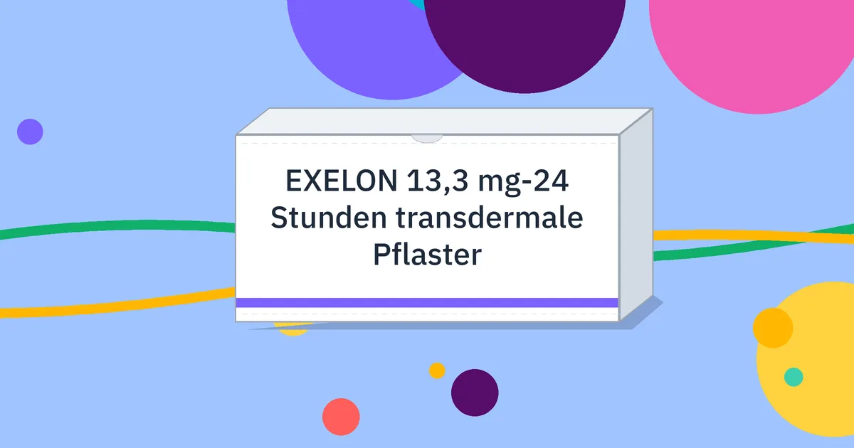 Symbolbild: Packung mit der Aufschrift EXELON 13,3 mg-24 Stunden transdermale Pflaster (PZN 01352310) – Verfügbarkeit und Bezug in Apotheken in Frankfurt am Main