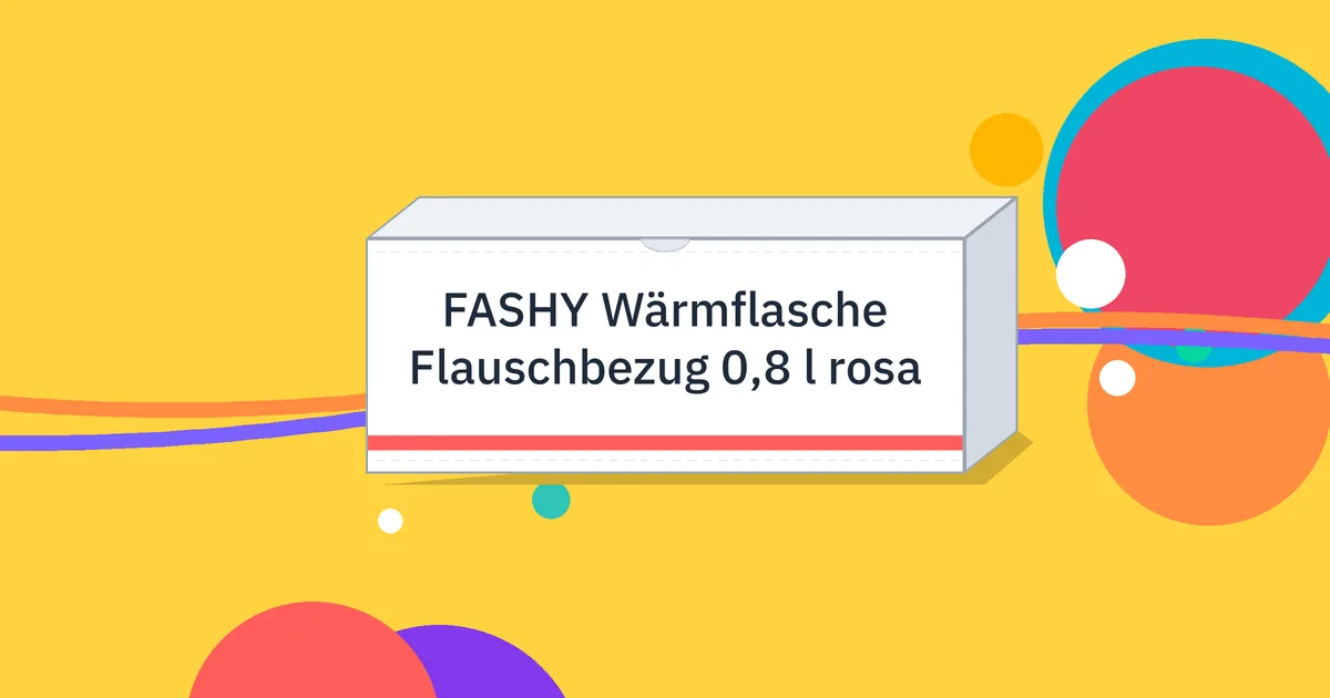 Symbolbild: Packung mit der Aufschrift FASHY Wärmflasche Flauschbezug 0,8 l rosa (PZN 19137026) – Verfügbarkeit und Bezug in Apotheken in Frankfurt am Main