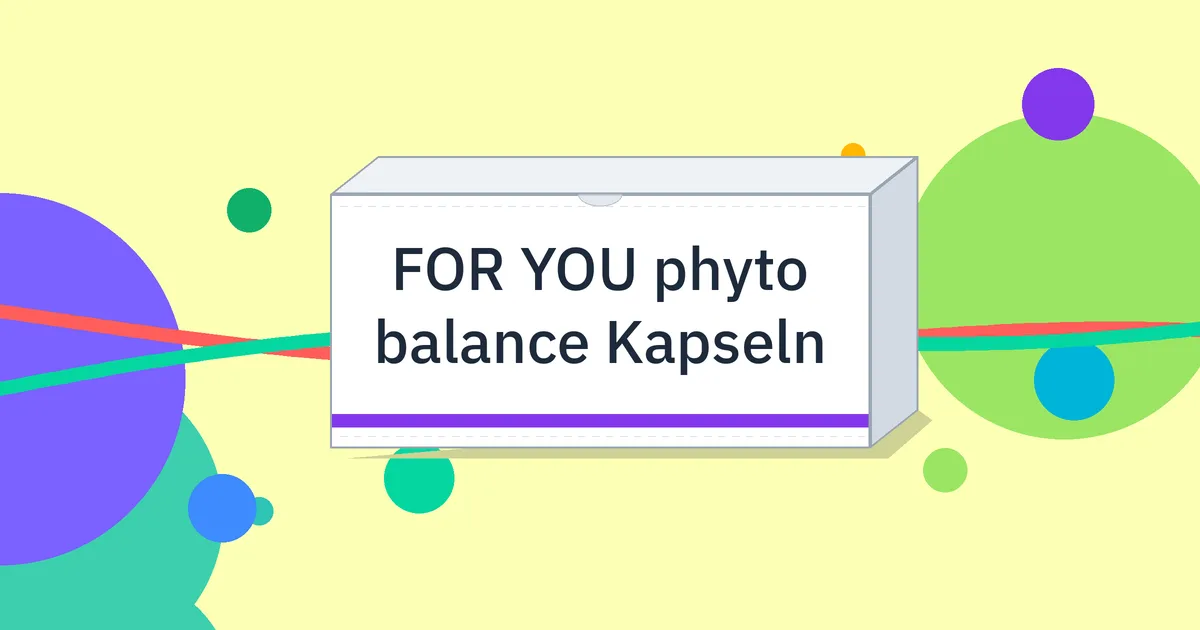Symbolbild: Packung mit der Aufschrift FOR YOU phyto balance Kapseln (PZN 18387583) – Verfügbarkeit und Bezug in Apotheken in Frankfurt am Main