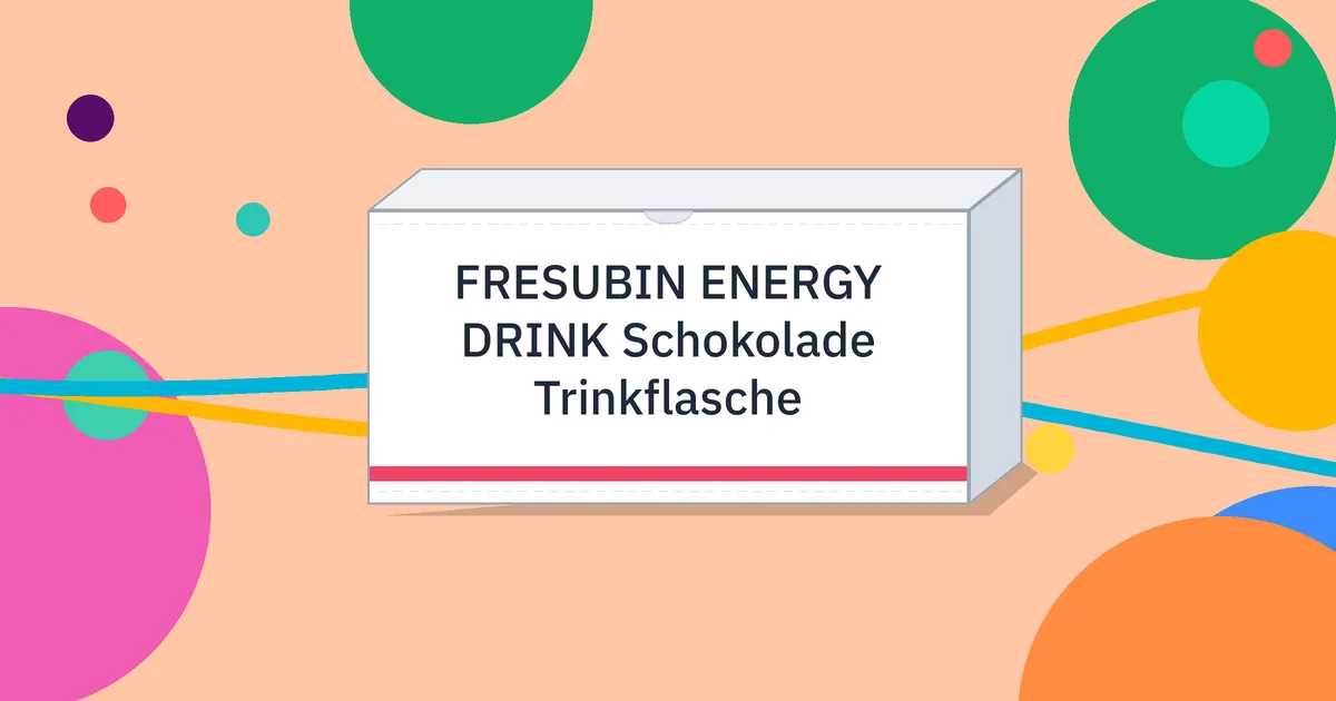 Symbolbild: Packung mit der Aufschrift FRESUBIN ENERGY DRINK Schokolade Trinkflasche (PZN 20190936) – Verfügbarkeit und Bezug in Apotheken in Frankfurt am Main