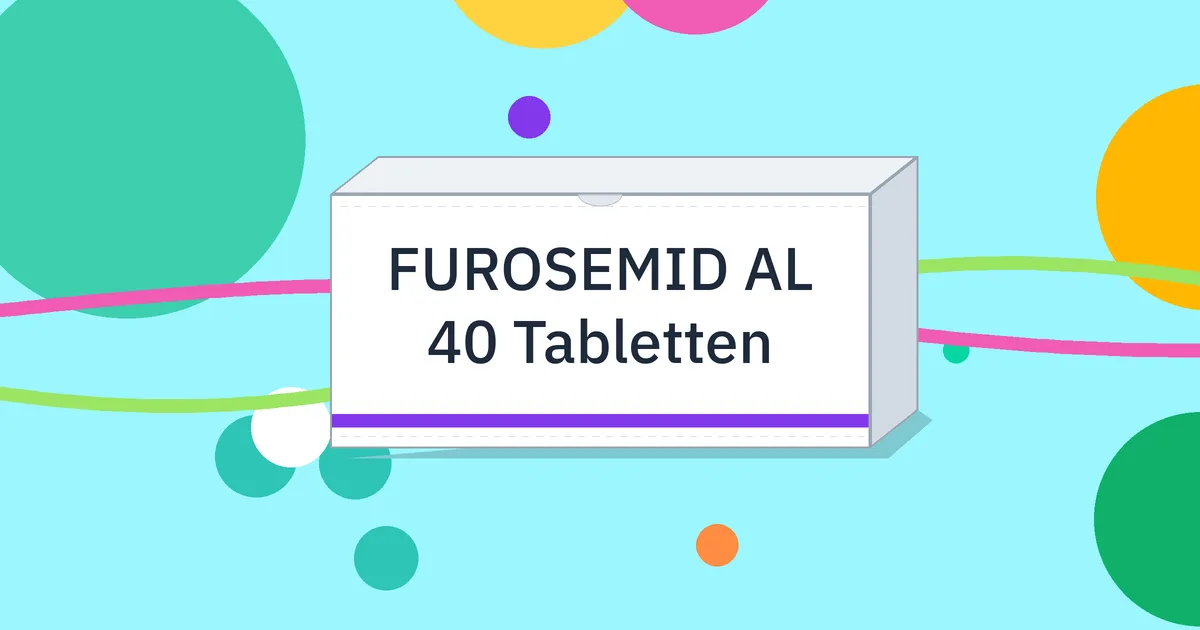 Symbolbild: Packung mit der Aufschrift FUROSEMID AL 40 Tabletten (PZN 04765811) – Verfügbarkeit und Bezug in Apotheken in Frankfurt am Main