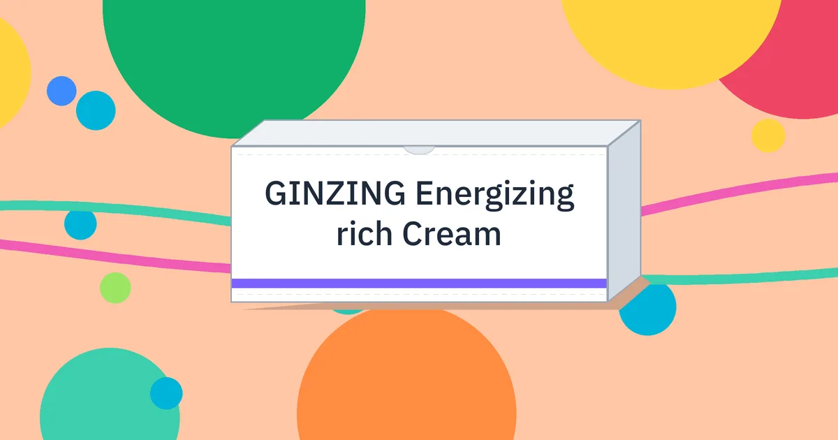 Symbolbild: Packung mit der Aufschrift GINZING Energizing rich Cream (PZN 19787273) – Verfügbarkeit und Bezug in Apotheken in Frankfurt am Main