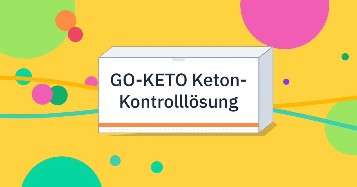 Symbolbild: Packung mit der Aufschrift GO-KETO Keton-Kontrolllösung (PZN 16914624) – Verfügbarkeit und Bezug in Apotheken in Frankfurt am Main