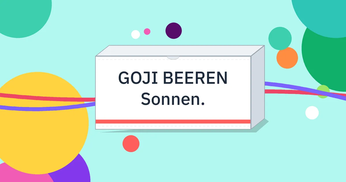 Symbolbild: Packung mit der Aufschrift GOJI BEEREN Sonnen. (PZN 09464942) – Verfügbarkeit und Bezug in Apotheken in Frankfurt am Main