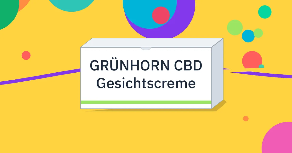 Symbolbild: Packung mit der Aufschrift GRÜNHORN CBD Gesichtscreme (PZN 16682763) – Verfügbarkeit und Bezug in Apotheken in Frankfurt am Main