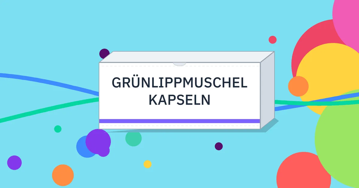 Symbolbild: Packung mit der Aufschrift GRÜNLIPPMUSCHEL KAPSELN (PZN 04020672) – Verfügbarkeit und Bezug in Apotheken in Frankfurt am Main