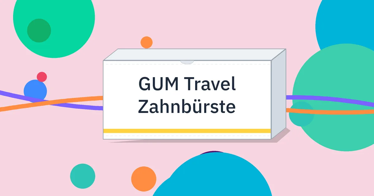 Symbolbild: Packung mit der Aufschrift GUM Travel Zahnbürste (PZN 10093439) – Verfügbarkeit und Bezug in Apotheken in Frankfurt am Main