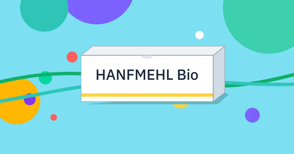 Symbolbild: Packung mit der Aufschrift HANFMEHL Bio (PZN 12373806) – Verfügbarkeit und Bezug in Apotheken in Frankfurt am Main