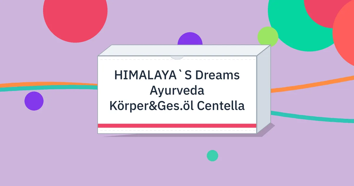 Symbolbild: Packung mit der Aufschrift HIMALAYA`S Dreams Ayurveda Körper&Ges.öl Centella (PZN 18204393) – Verfügbarkeit und Bezug in Apotheken in Frankfurt am Main