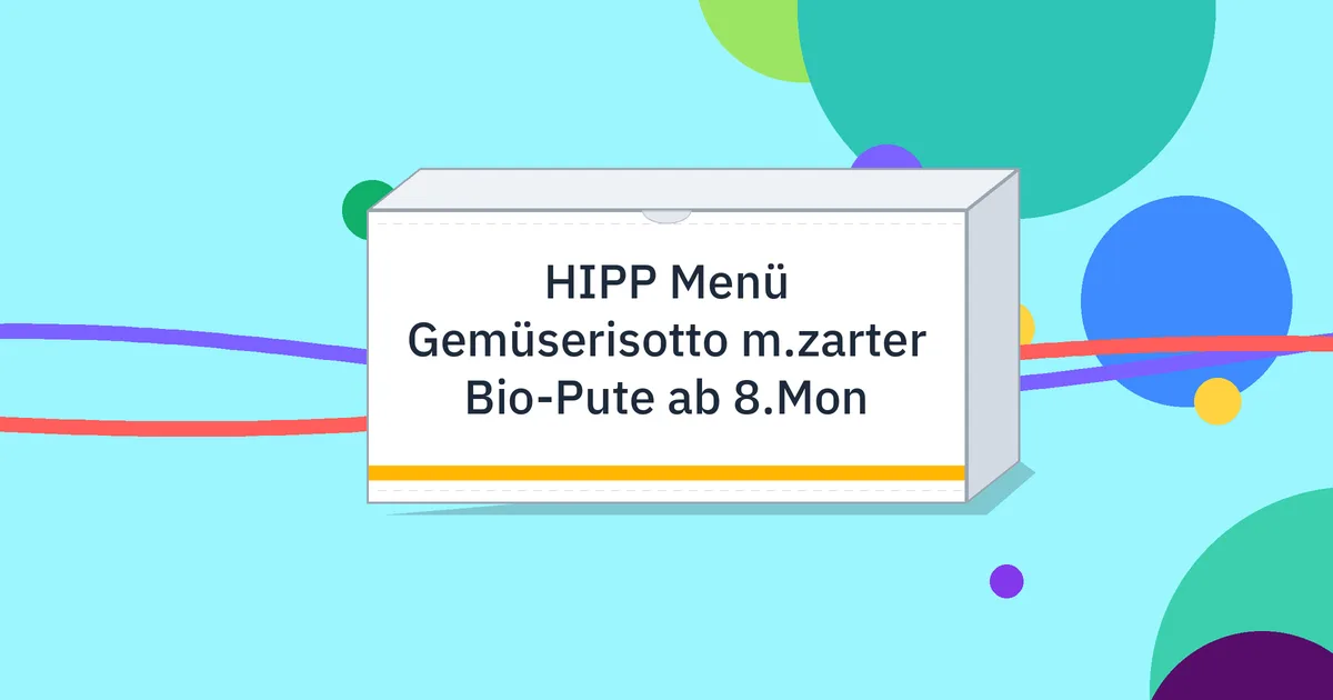 Symbolbild: Packung mit der Aufschrift HIPP Menü Gemüserisotto m.zarter Bio-Pute ab 8.Mon (PZN 19416648) – Verfügbarkeit und Bezug in Apotheken in Frankfurt am Main